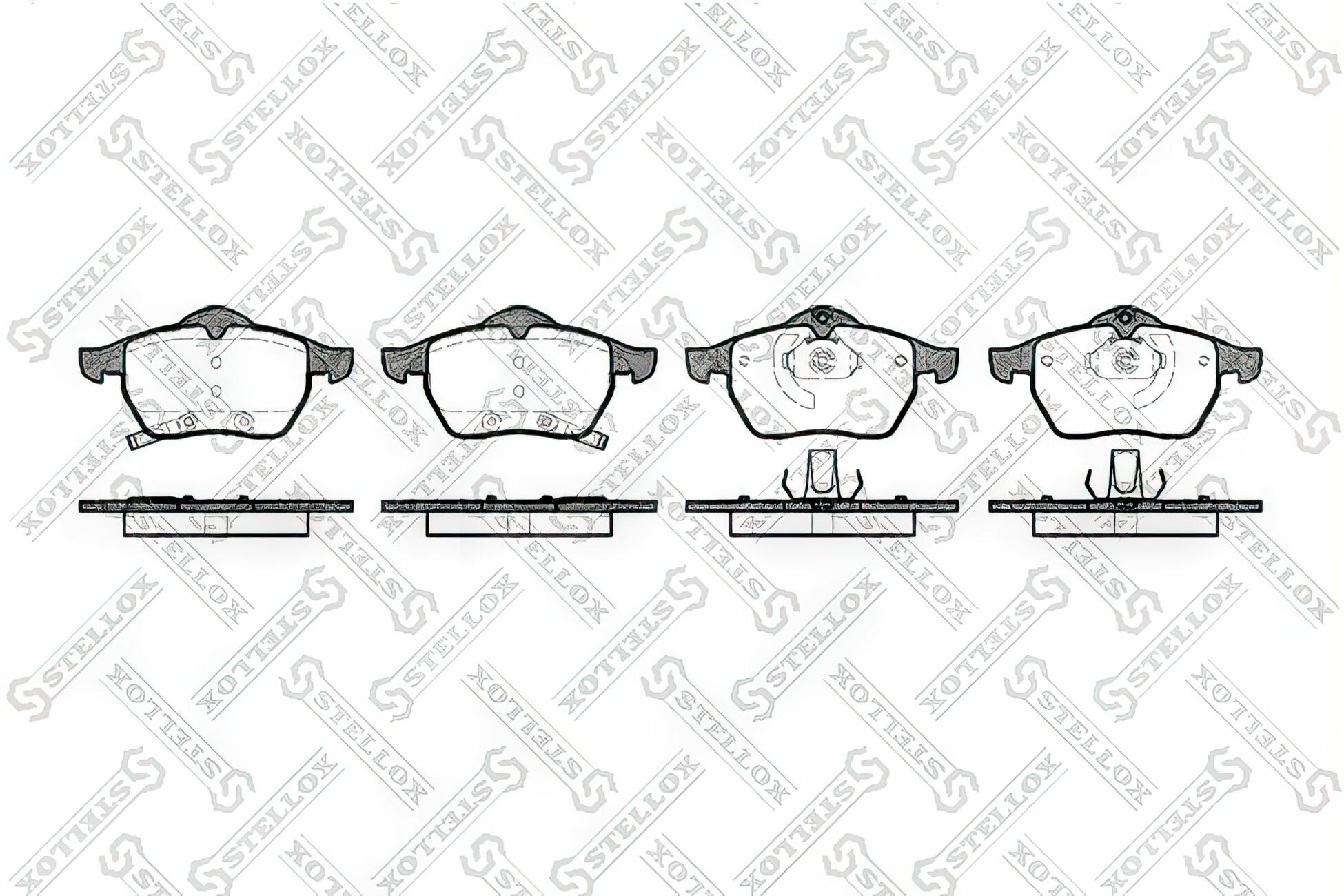 Колодки дисковые передние для Опель Астра G, H, GTC, Корса D, Вектра B 401 032-SX STELLOX