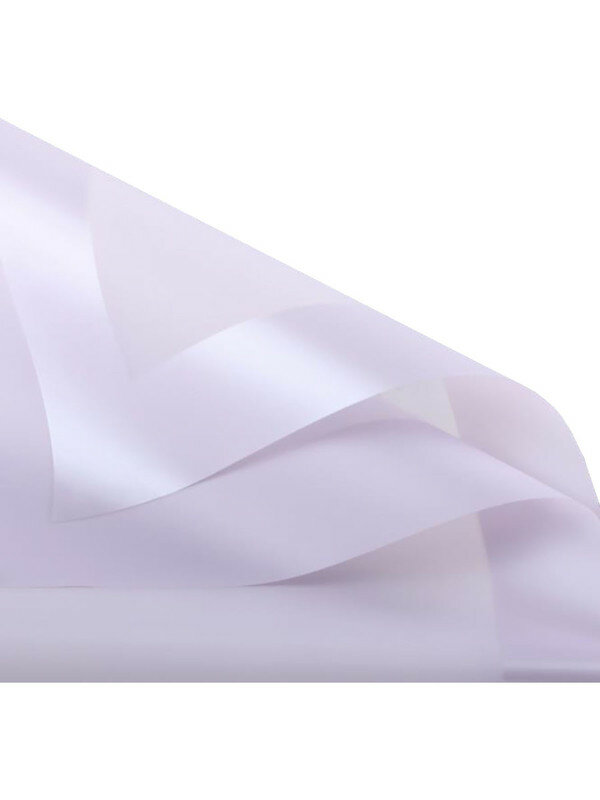 Пленка матовая 58х58см, Широкая кайма, сиреневая, 20 шт