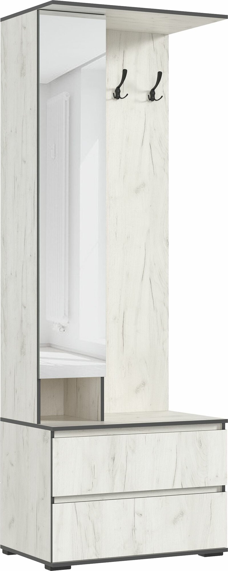 Прихожая Норд (Дуб крафт Белый ) (Миф)