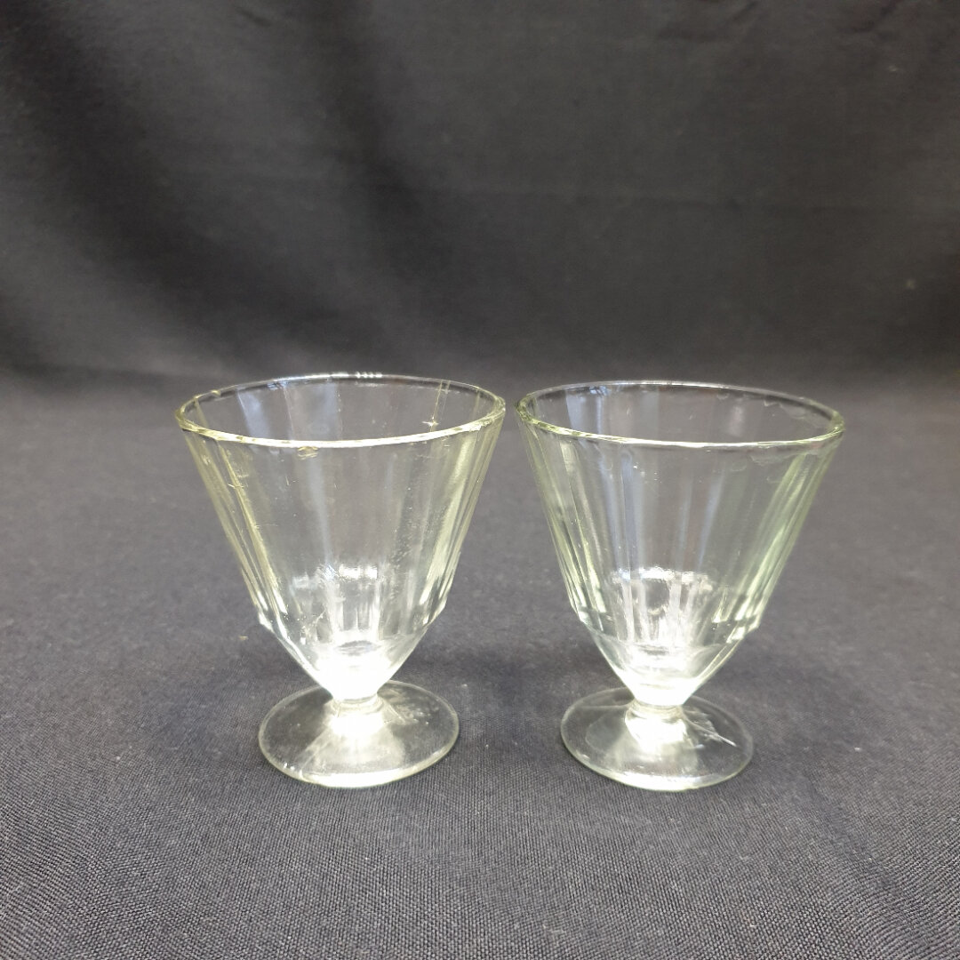 Лафитник СССР 50 мл, Дятьковский хрустальный завод, h = 7 см, цена за 1 шт. Винтажная стопка стакан.