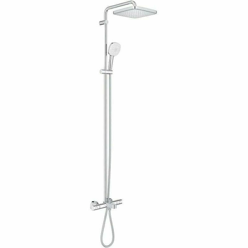 Душевая система Grohe Tempesta Cube 250 26691001 с термостатом Хром