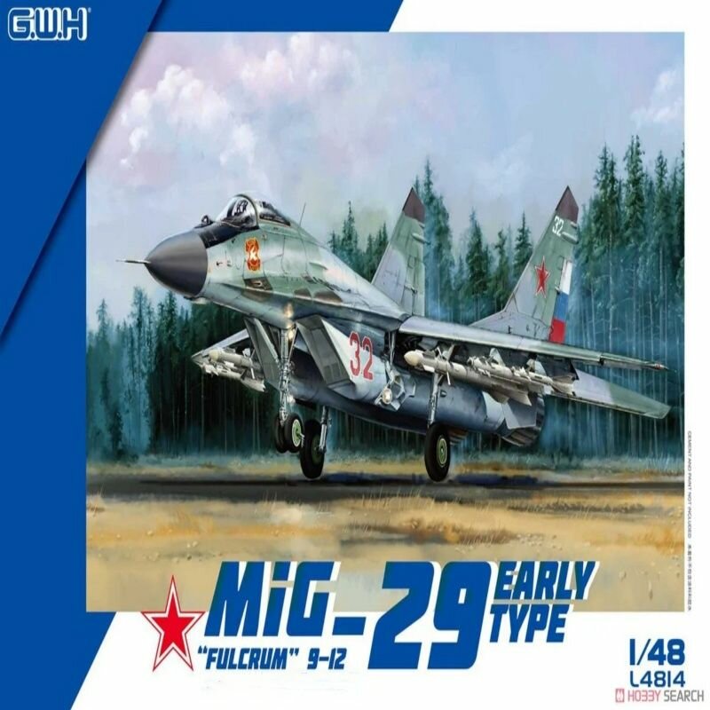 Great WaLL Hobby L4814 1/48 mig-29 (9.12) набор моделей fuLcrum a earLy type самолеты