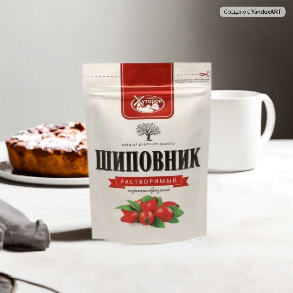 Шиповник Бабушкин хуторок, без ГМО, без сахара, без ароматизаторов, в зип-пакете, 75г