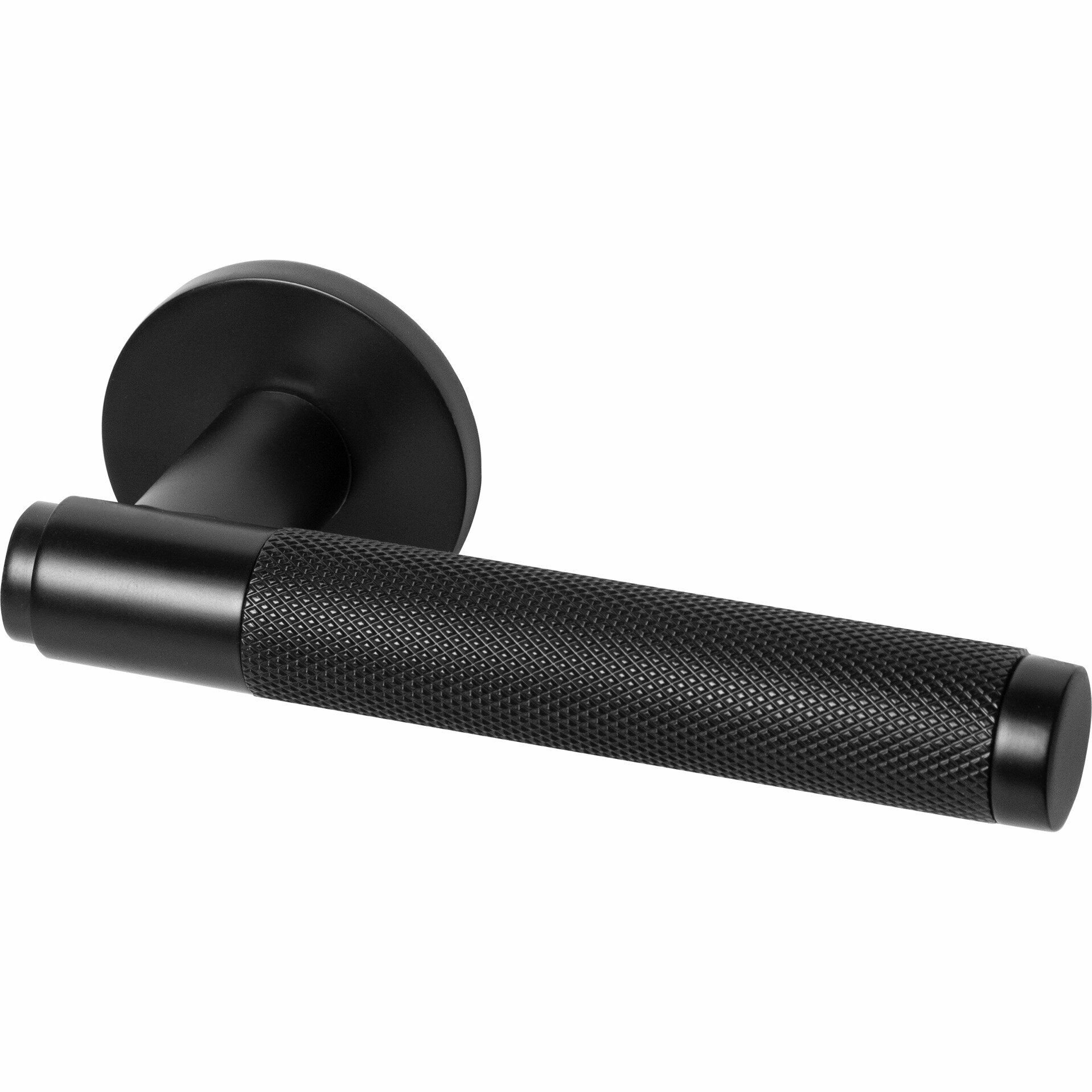 Дверная ручка Armadillo на квадратной розетке "ROLL" URS черный