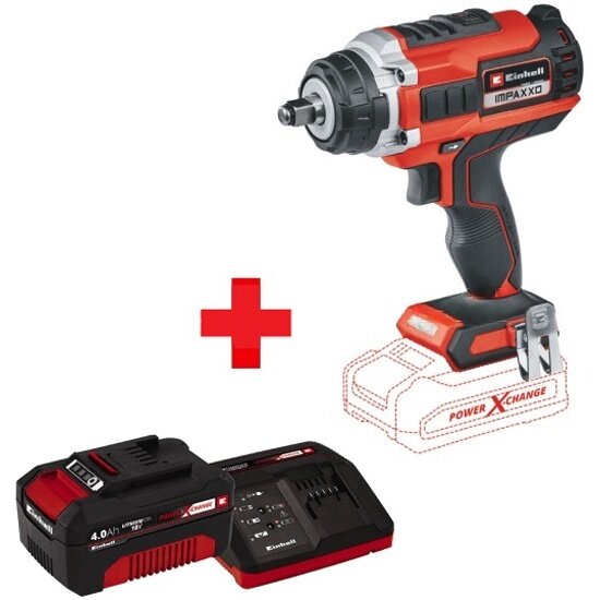 Гайковерт аккумуляторный ударный Einhell PXC Impaxxo 18/450, 1x4 Ач + ЗУ 3А (4510070SET)