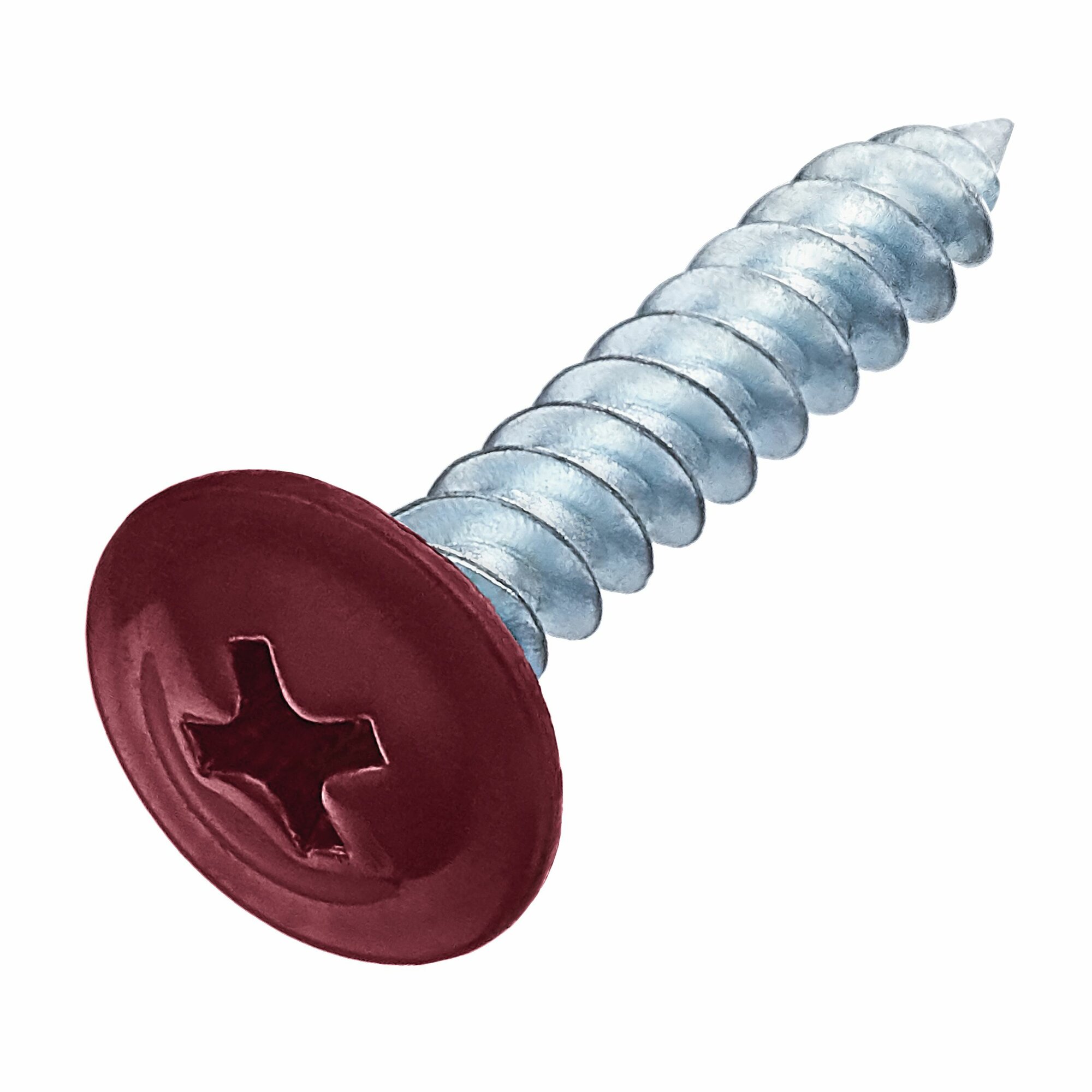 Саморезы Стройметиз металл-металл 4.2х25, RAL 3005 (винно-красный), 250 шт.