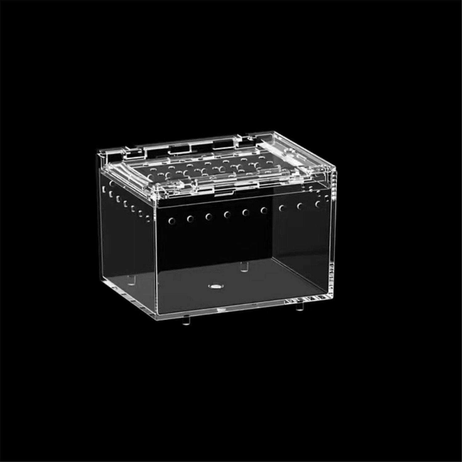 Террариум для рептилий прозрачный акриловый 10*8*7 см