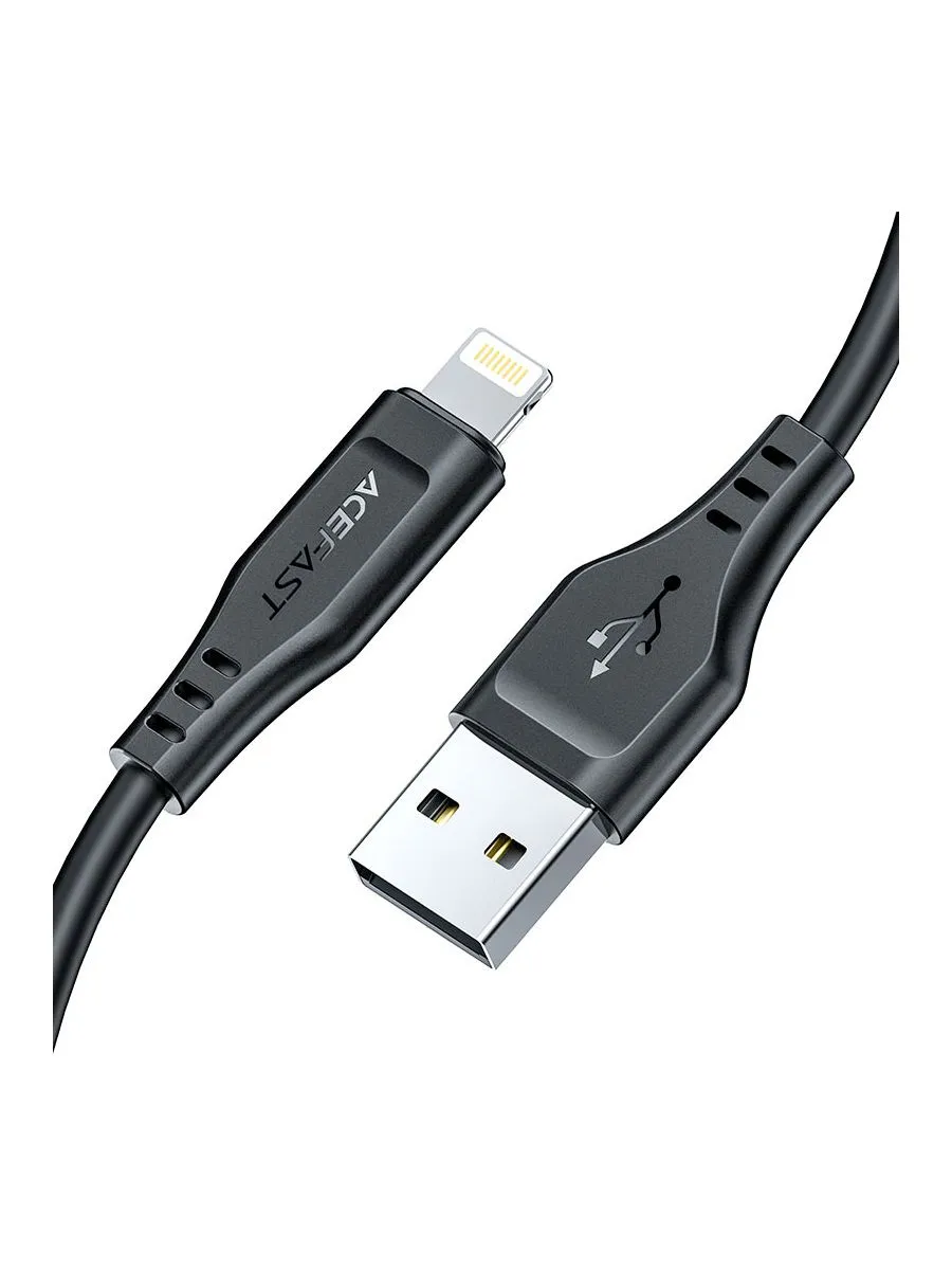 Кабель ACEFAST C3-02 USB-A to Lightning TPE Черный
