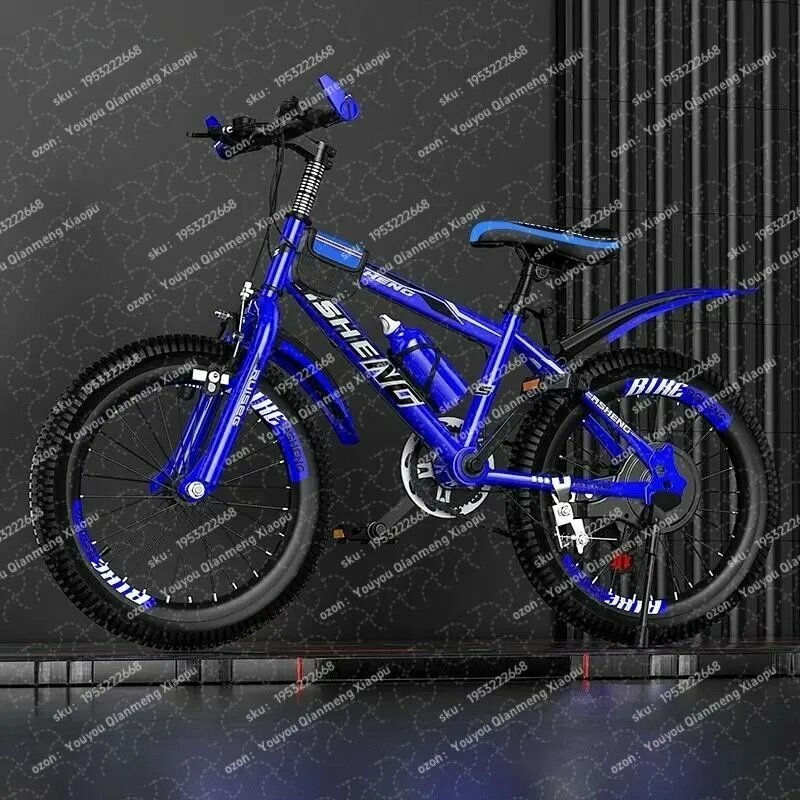 Велосипед BMX, Гибрид, Детский горный，18 дюймов, 7-ступенчатая регулировка скорости