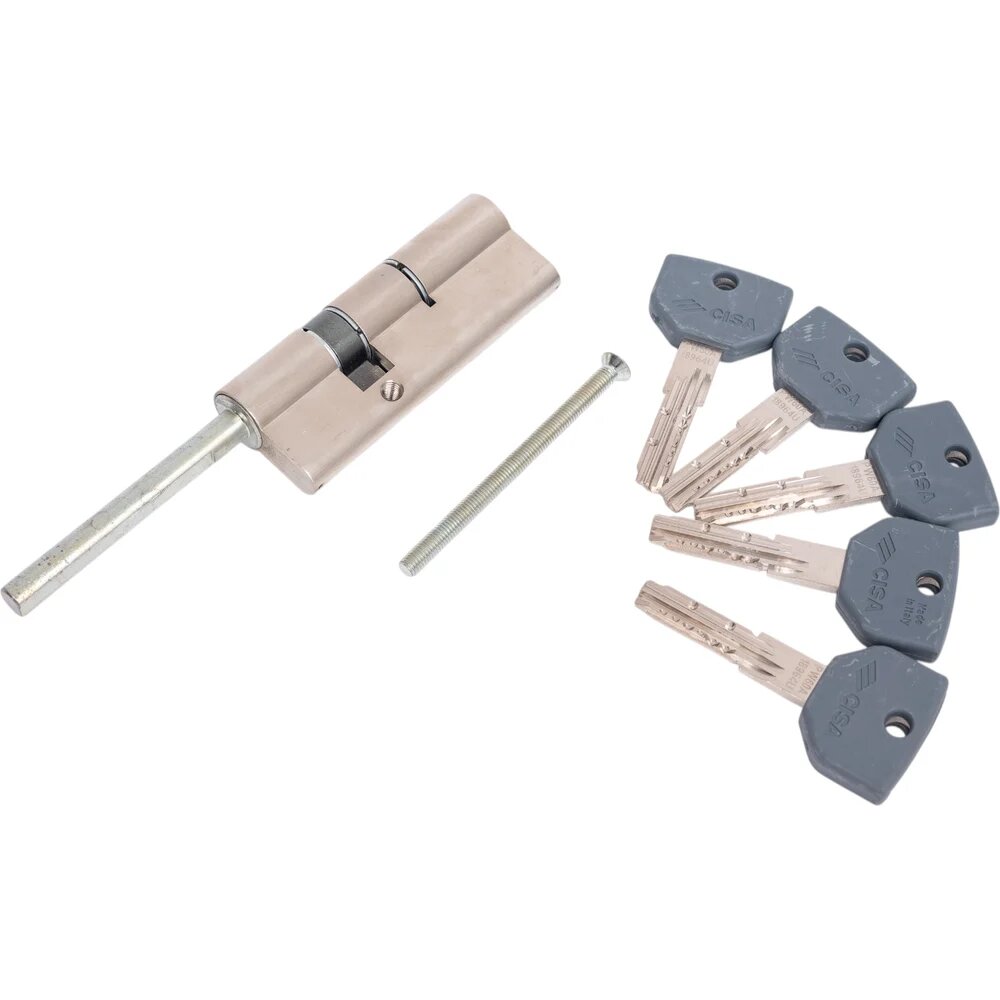 CISA Цилиндр серии ASIX P8 ключ-шток 85мм (55x30) никель 1.0Q317.92.0.12SD