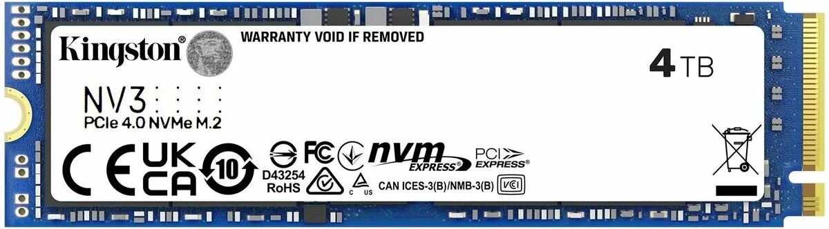 Внутренний SSD-диск Kingston SNV3S/4000G