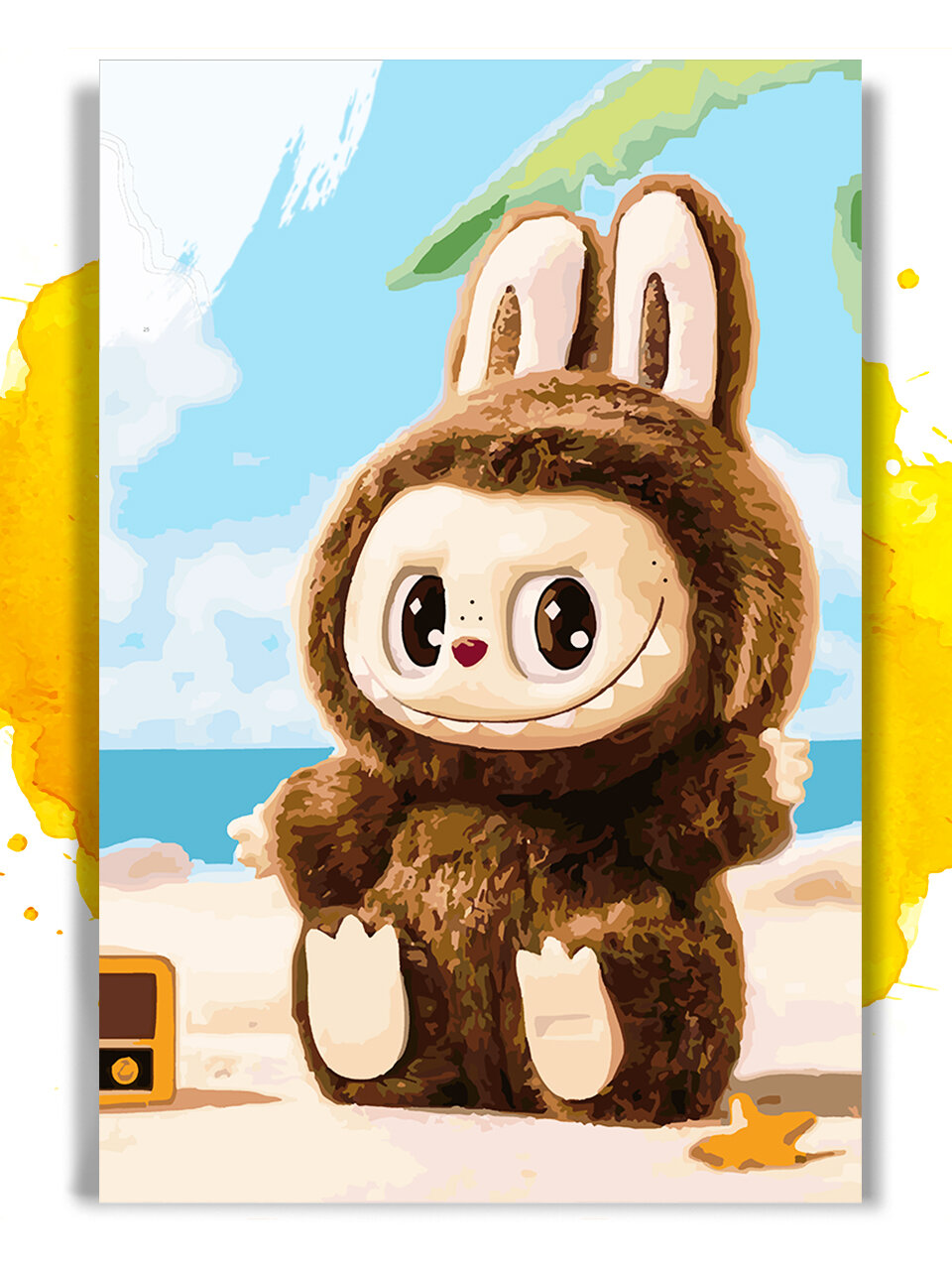 Картина по номерам на холсте Labubu, 40 х 60 см