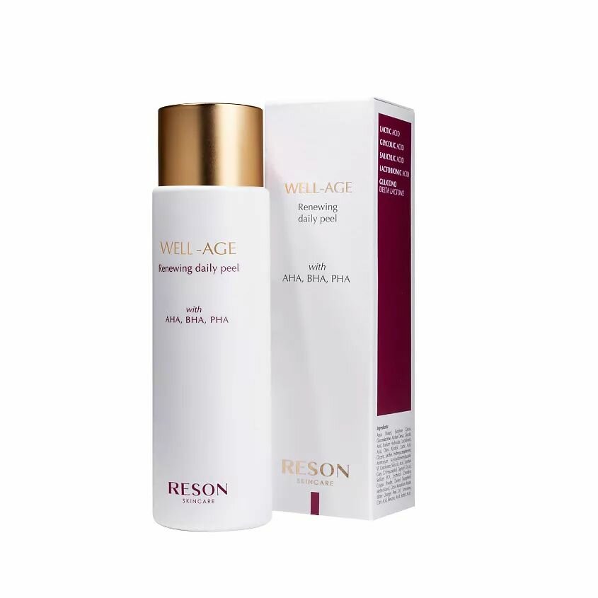 RESON Пилинг для зрелой кожи с кислотами Well-Age Renewing Daily Peel, 100 мл