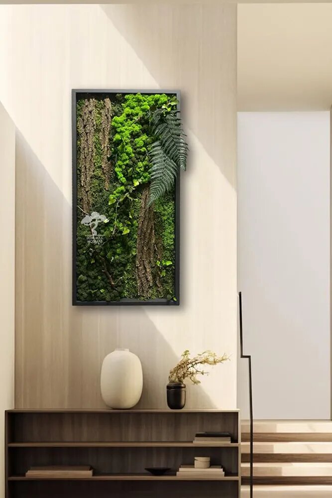 Картина MossArt "Дыхание Леса", стабилизированный мох, 100x50x4 см