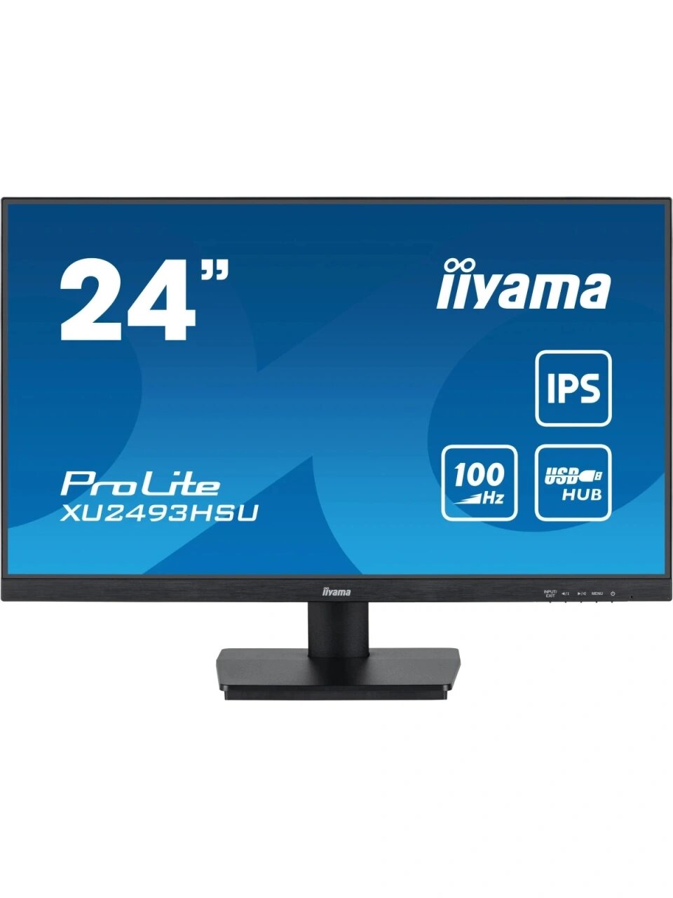 Монитор 23.8" Iiyama ProLite XU2493HSU-B7, 1920х1080, 100 Гц, IPS, черный