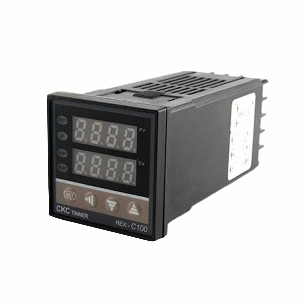 (1) REX-C100 Цифровой интеллектуальный температурный контроллер 220В-K Тип входа Твердотельный выход V*DA