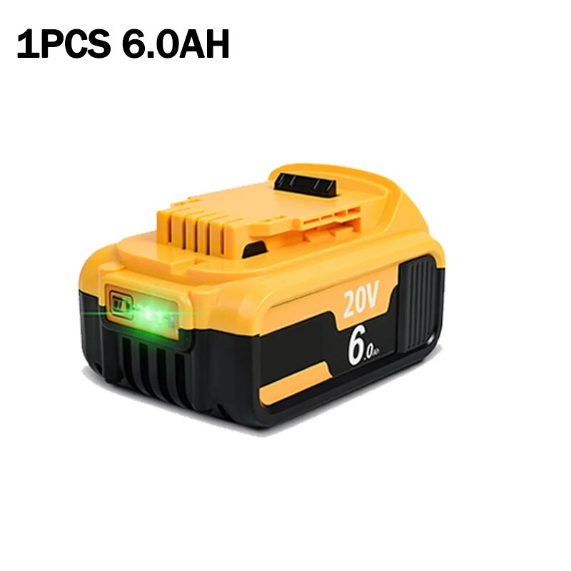 Аккумулятор Turpow 18/20 В 6000/8000 мАч для Dewalt 1PCS 6.0AH