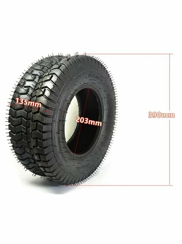 KNOW EASY-Покрышка Бескамерная 16x6.50-8 для квадроцикла, газонокосилка Мотошины 135/R16