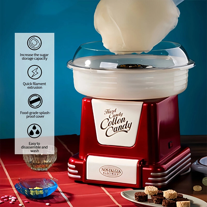 Полностью автоматическая машина для ручного приготовления сахарной ваты (домашняя детская)