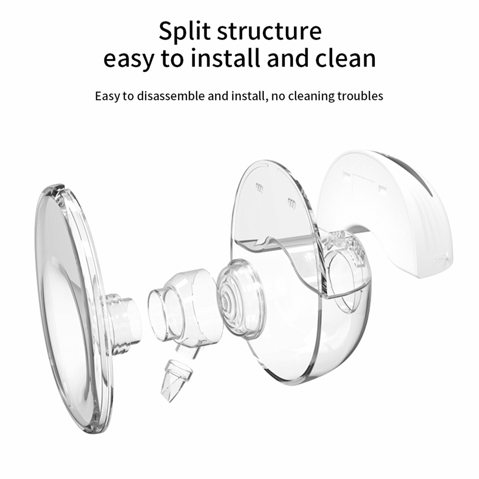 2шт Hands Free молокоотсос носимый электрический молокоотсос легкий со светодиодным дисплеем 4 режима и 12 уровней