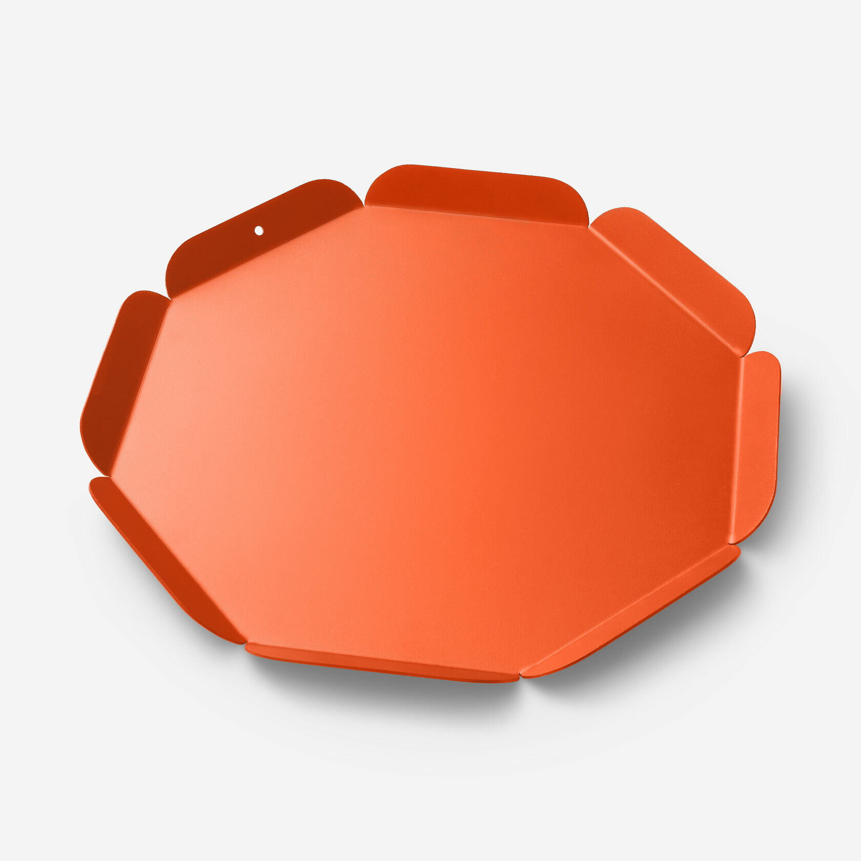 Поднос Delo, универсальный, восьмиугольный, алюминиевый, цвет оранжевый, габариты 42 см