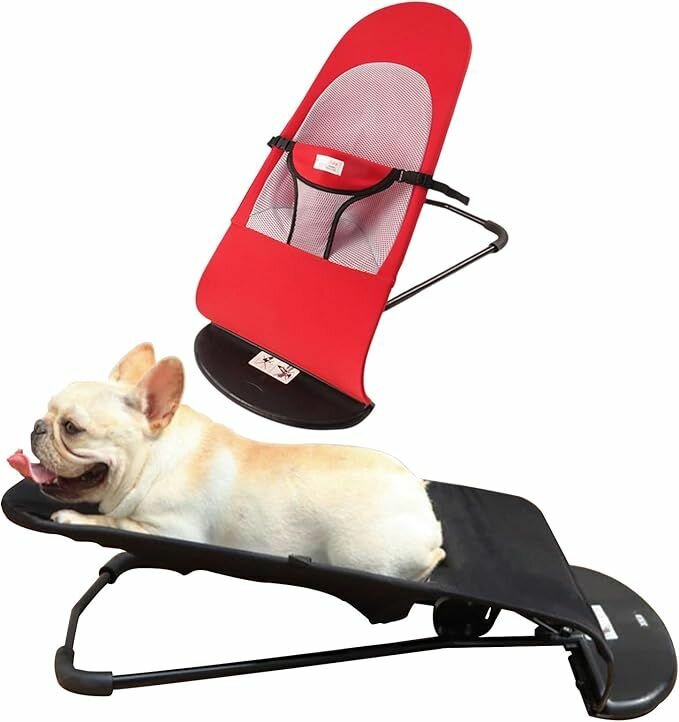 Кресло-качалка для домашних собак и кошек, со съемным и моющимся чехлом, 4 режима, для Корги Тедди и бишона весом до 33 фунтов