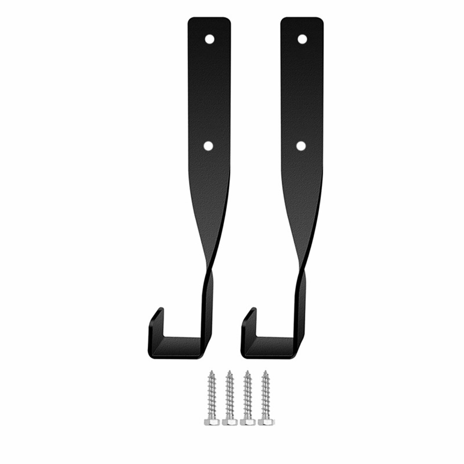 2pcs Кронштейн для бензопилы настенный Рак для рюкзачного фена Heavy-Duty Стойка для гаражных инструментов и аксессуаров Черный Сталь Размер кронштейна 228*38*30мм