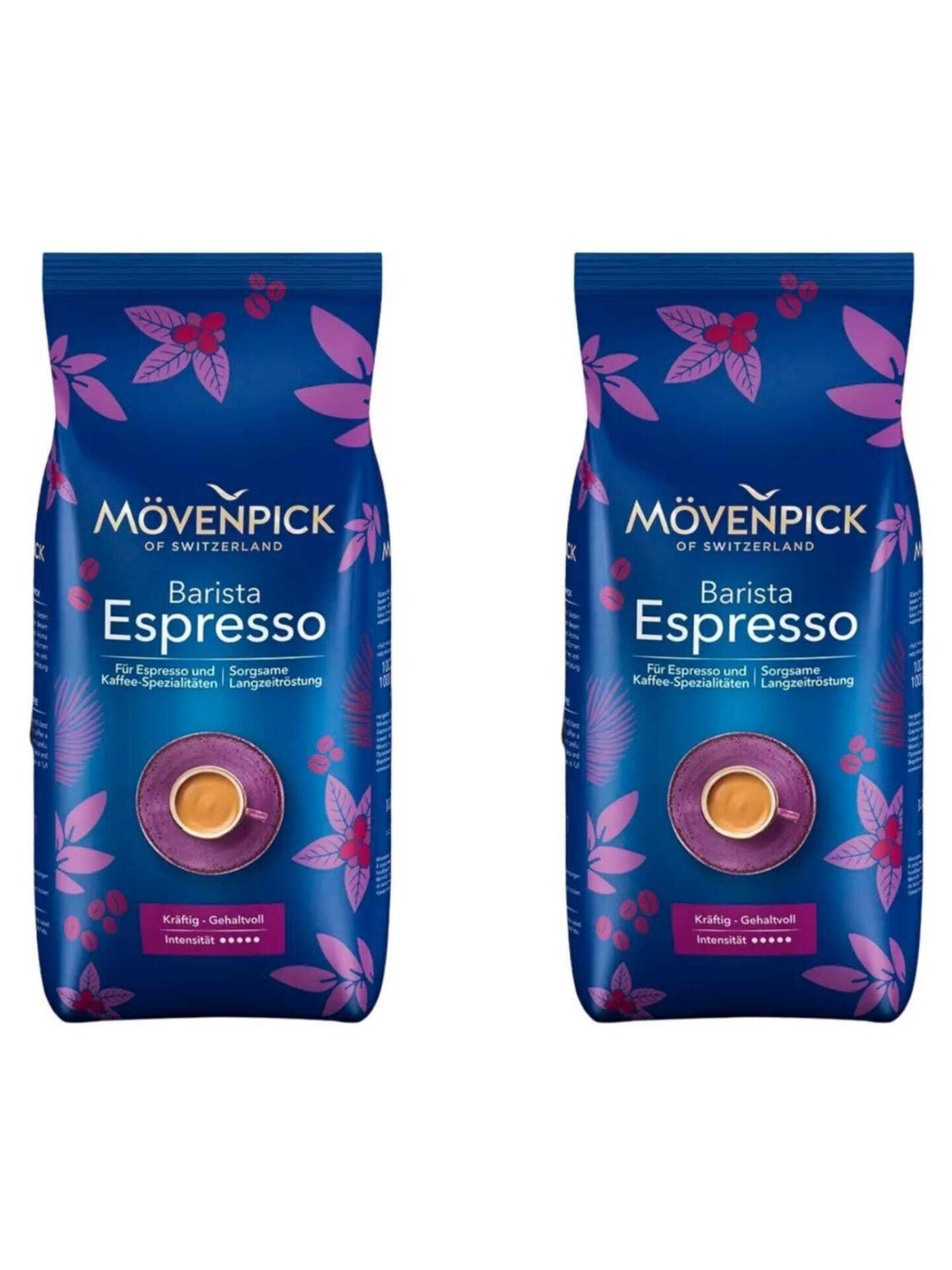 Кофе в зернах Movenpick Espresso 1000 г, 2 шт