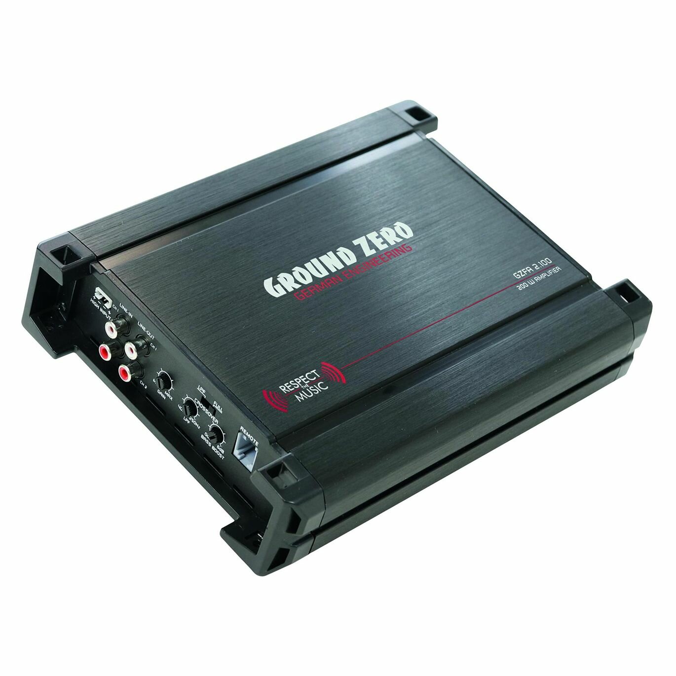 Усилитель 2 канальный Ground Zero GZFA 2.100, автомобильный, класс AB