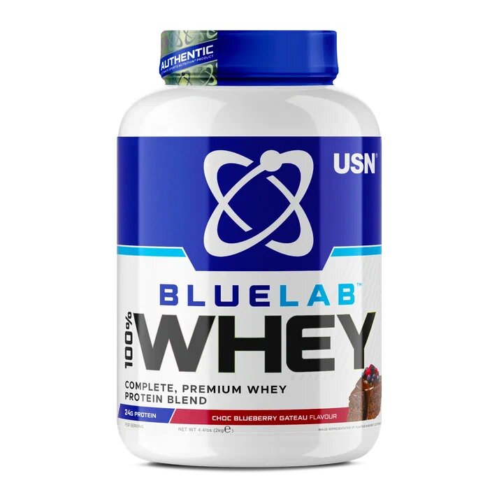 USN BLUELAB 100% WHEY PREMIUM PROTEIN Шоколадно-черничное пирожное, 2 кг