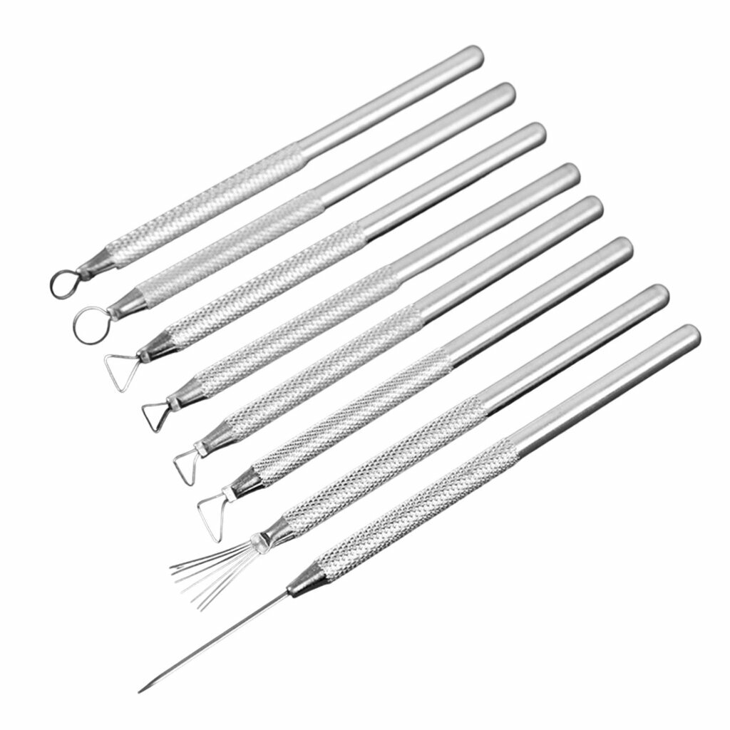 Набор из 8 предметов, гончарные инструменты, иглы для деталей