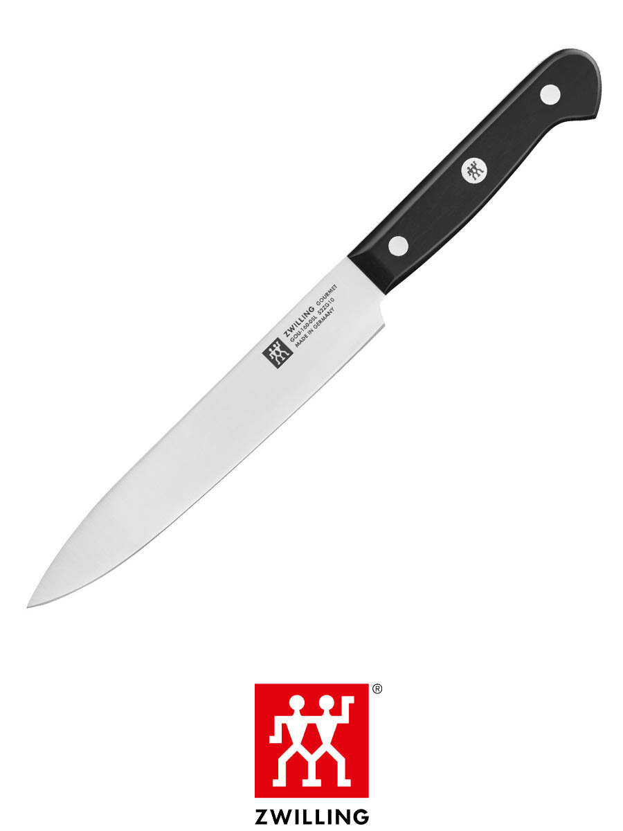Нож для нарезки Zwilling Gourmet, лезвие 16 см, нержавеющая сталь/пластик