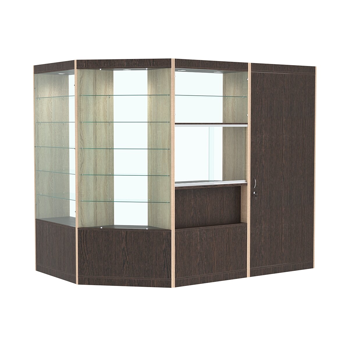 Павильон №7 из ДСП (3, 79 кв. м), Дуб Венге и Дуб Сонома. Производитель товара - компания ТОБ.