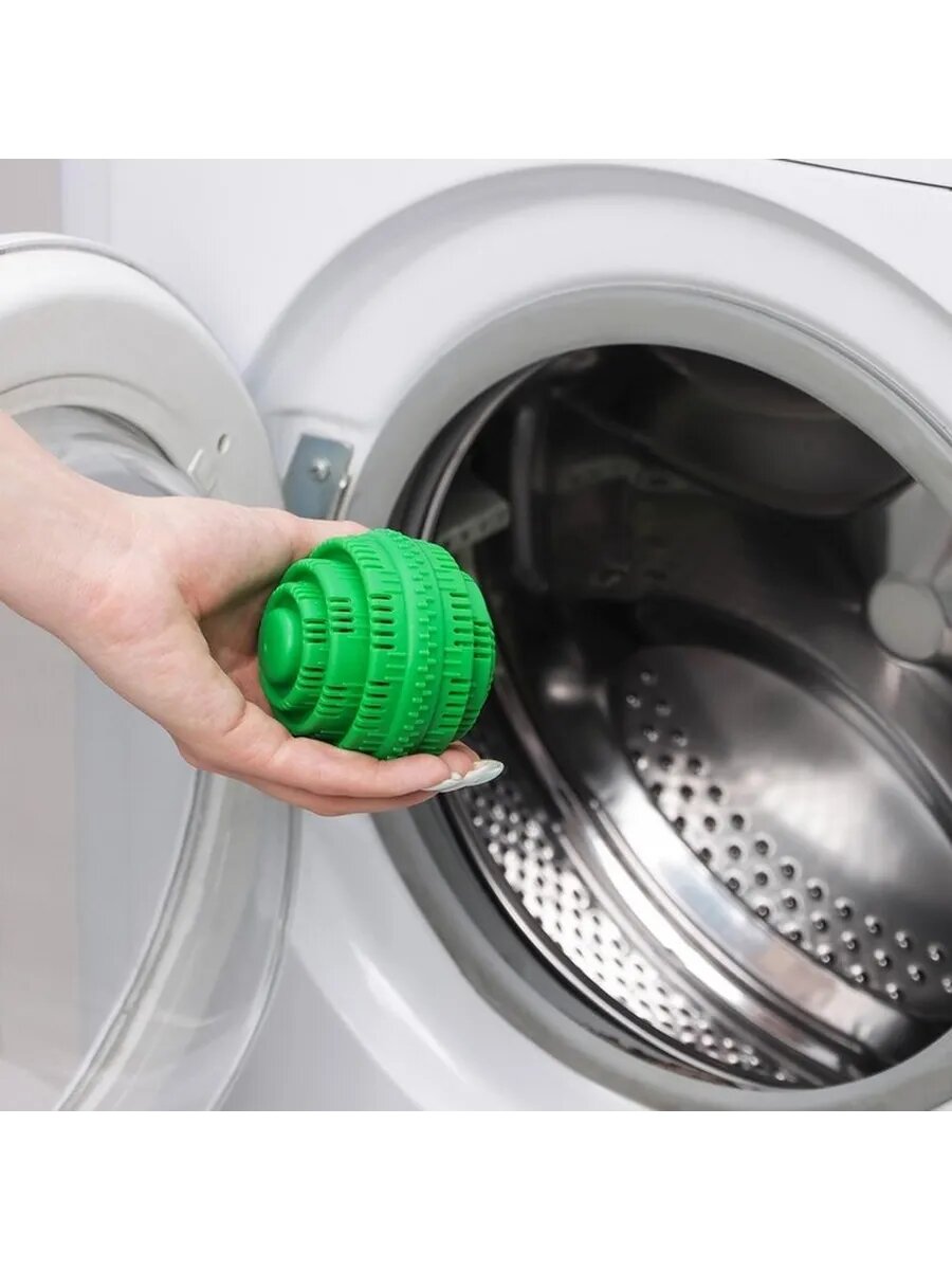 Экономичный турмалиновый шар для стирки