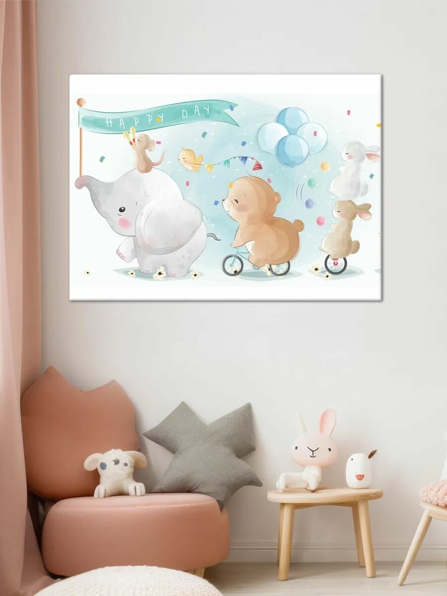 Картина на стену "Детская девочки", 70х50 см