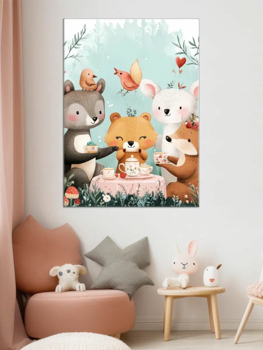 Картина на стену "Детская девочки", 30х40 см