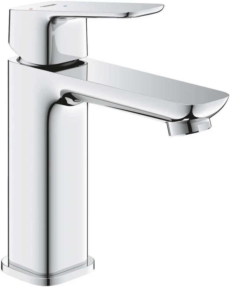 Смеситель для раковины Grohe Cubeo 1017570000 CoolStart, с донным клапаном, хром