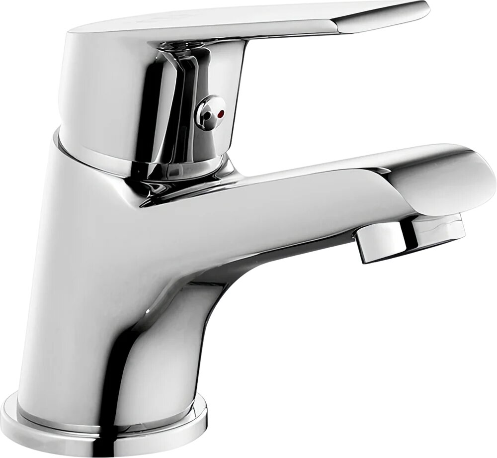 Смеситель для раковины Milardo Nelson NELSB00M01 хром, глянцевый, кран для ванной в раковину, из латуни, рычажный, с керамическим картриджем