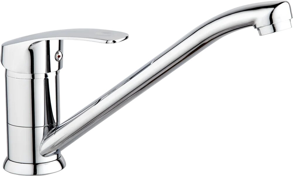 Смеситель для кухни РМС SL85 004FBS-25 с поворотным изливом, хром, глянцевый, однорычажный, с керамическим картриджем