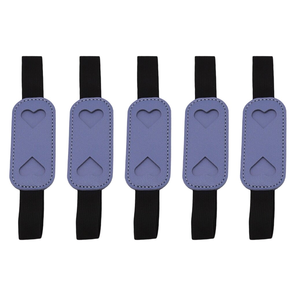 5шт Кожаный пенал с регулируемыми эластичными лентами футляр для блокнота и карандашей