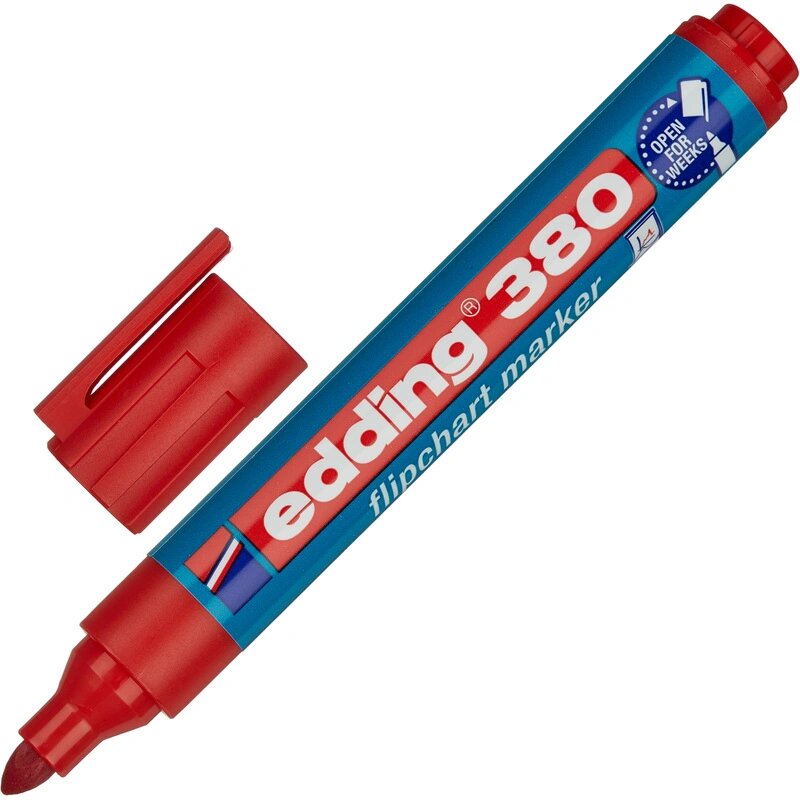 Маркер для флипчартов по бумаге EDDING E-380/2 красный