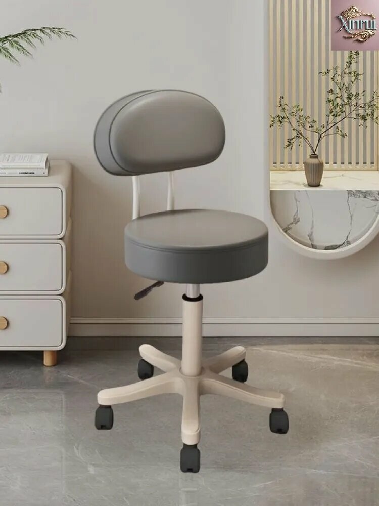 Стул мастера, Экокожа, Красивый темно-серый цвет