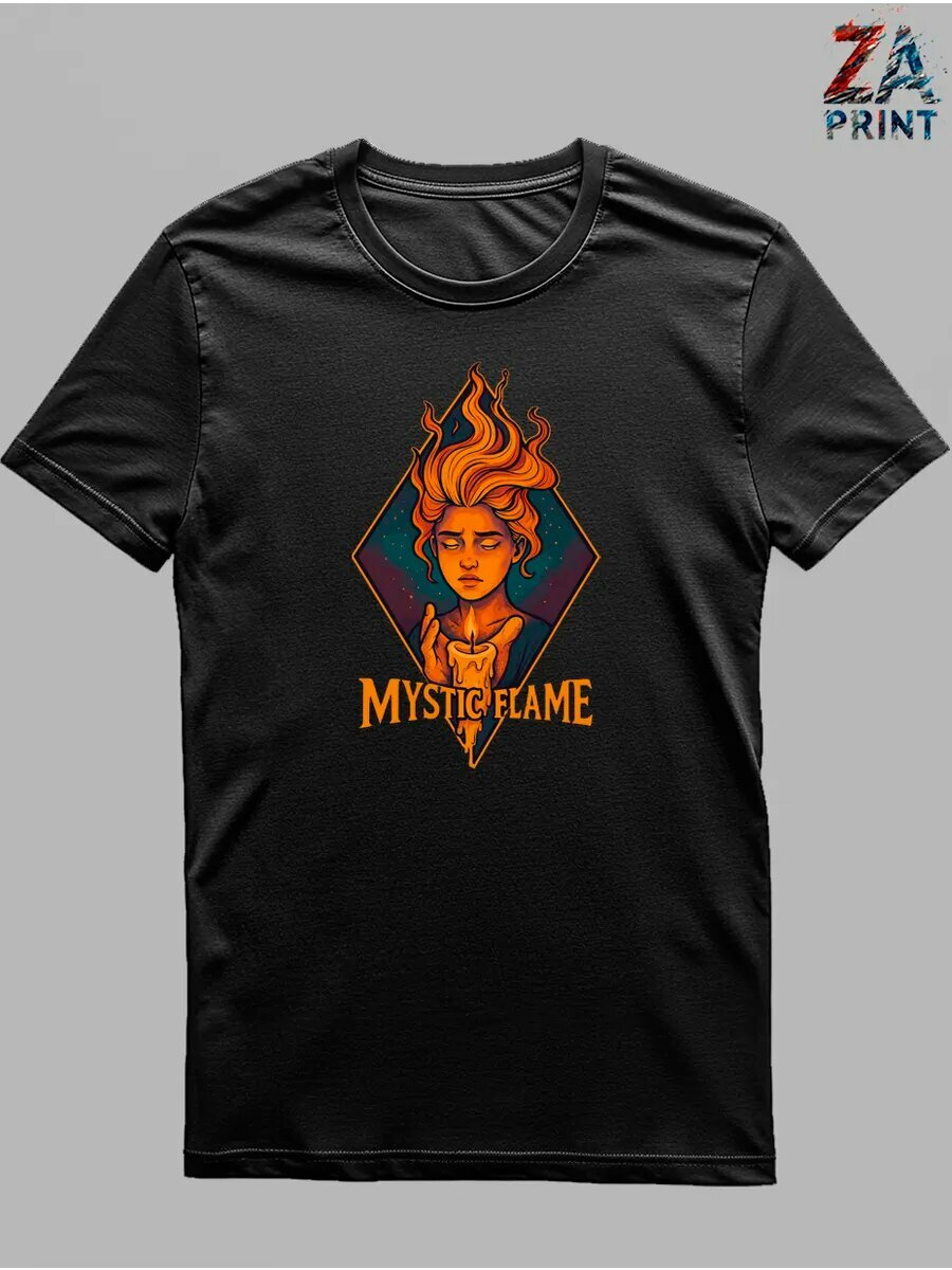 Футболка огонь девушка