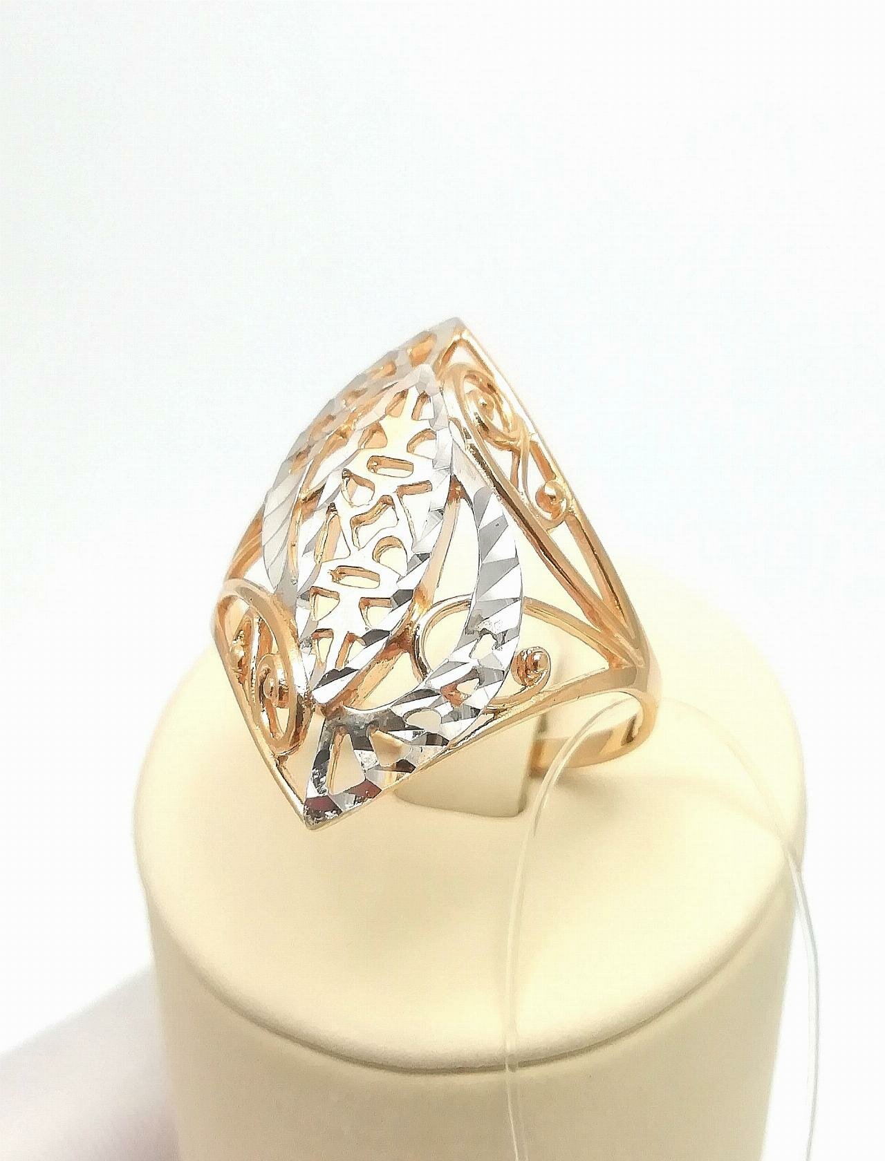 Кольцо, красное золото, 585 проба