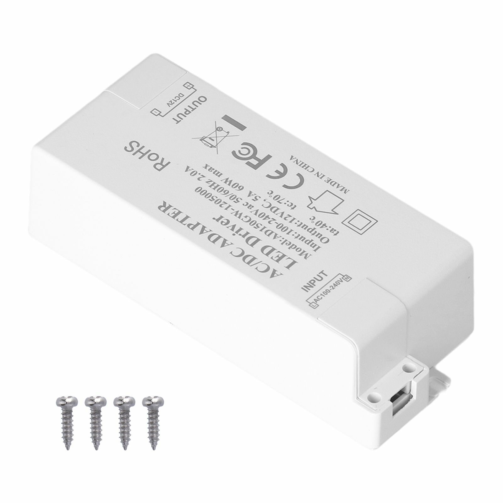 Драйвер 60W AC100240V выход DC12V 5A для ламп
