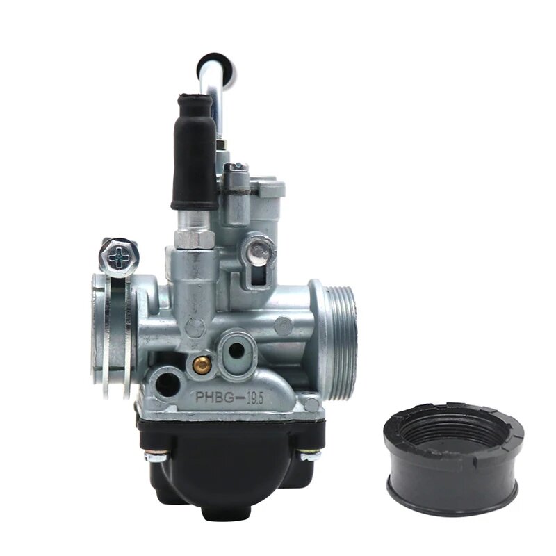 Карбюратор для мотоцикла sclmoto PHBG карбюратор для двигателя 50cc-80cc 4-тактный 17,5 мм AS 19,5 мм как гоночный мопед, Черный