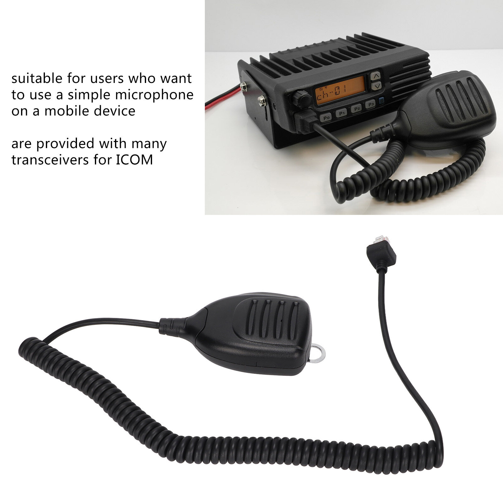 Компактный динамик HM152, 8-контактный ручной микрофон с дистанционным динамиком для ICOM ID800H ID880H IDE880 IC2720H