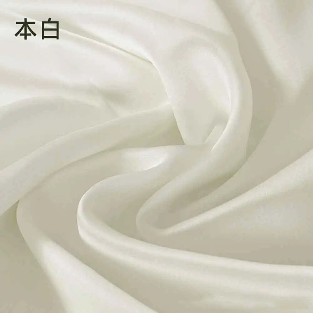 Шелковая ткань 100% шелк 140 см 16 Momme Белый, White