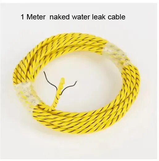Нелистрочный кабель системы обнаружения утечки пола в компьютерной комнате Кабель датчика утечки воды, 1M naked cable