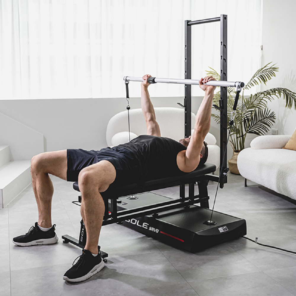 Мультистанция SOLE SRVO Complete, антискользящее покрытие, черный